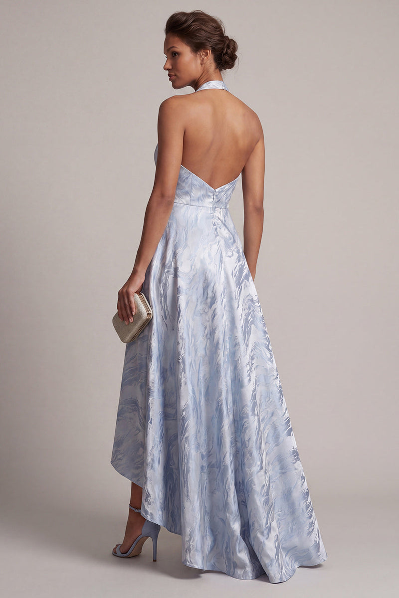 Queendancer Women Sky Blue High Low Floral Mother of the Bride Dress ...